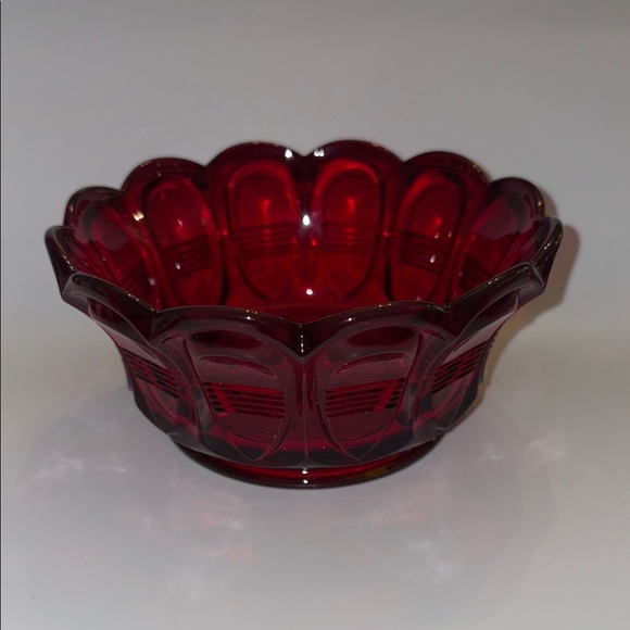 Fenton | Art | Fenton Elegant Ruby Red Empress Scalloped Edge Glass ...